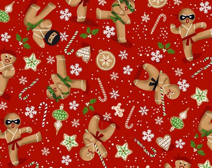 REMNANT 26" Gingerbread Ninjas - Timeless Treasures -gingerbread Ninja ...