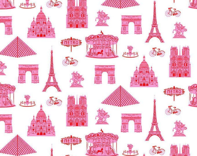 SALE Paws - Pink - Dear Stella Designs - Dog Days Collection - 100% ...