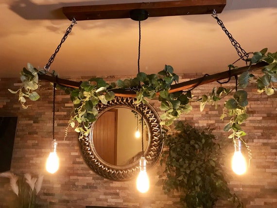 Rustic Ceiling Lights Scottish Oak Wooden Reclaimed Barrel - Etsy