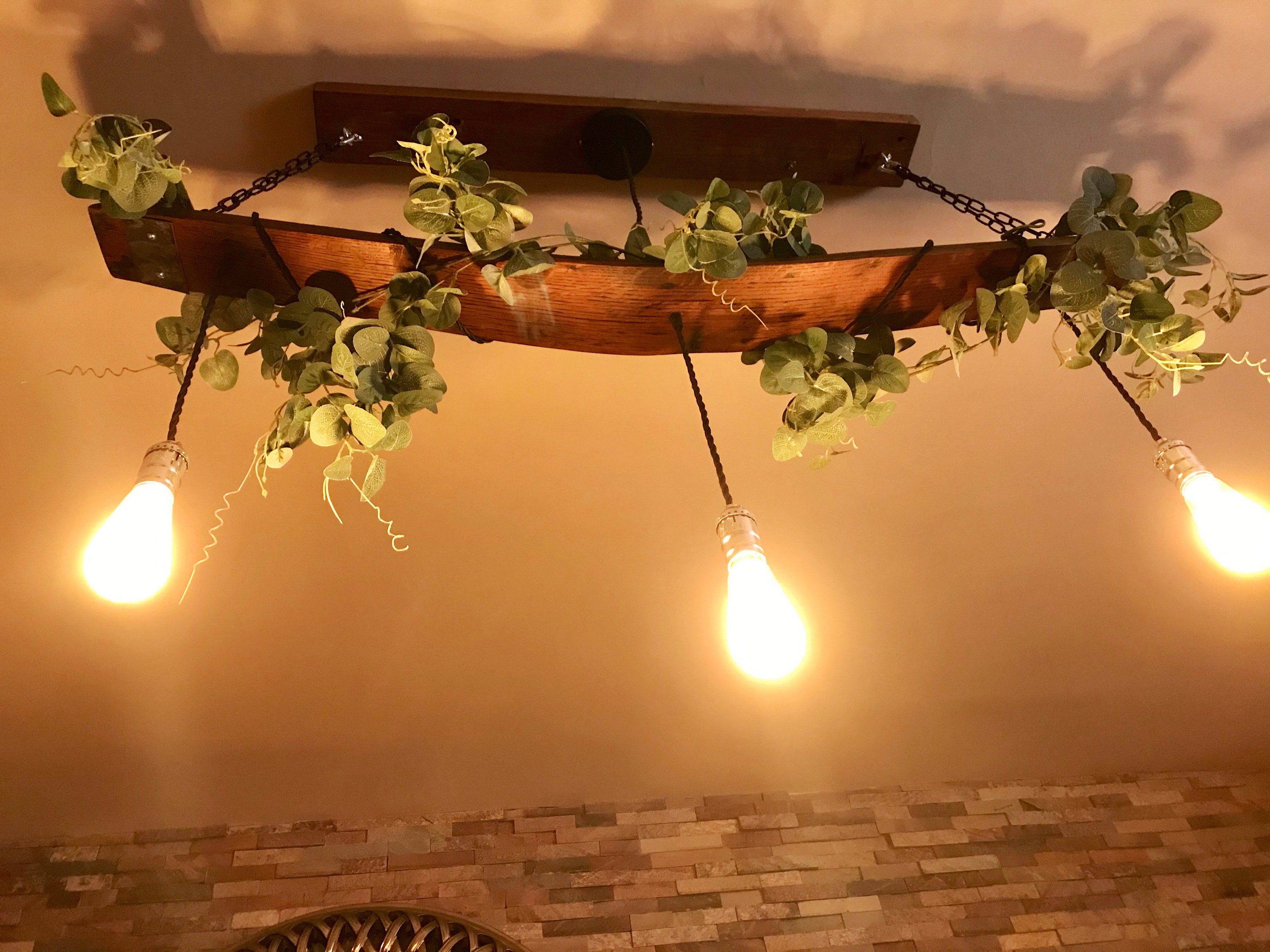 Rustic Ceiling Lights Scottish Oak Wooden Reclaimed Barrel - Etsy