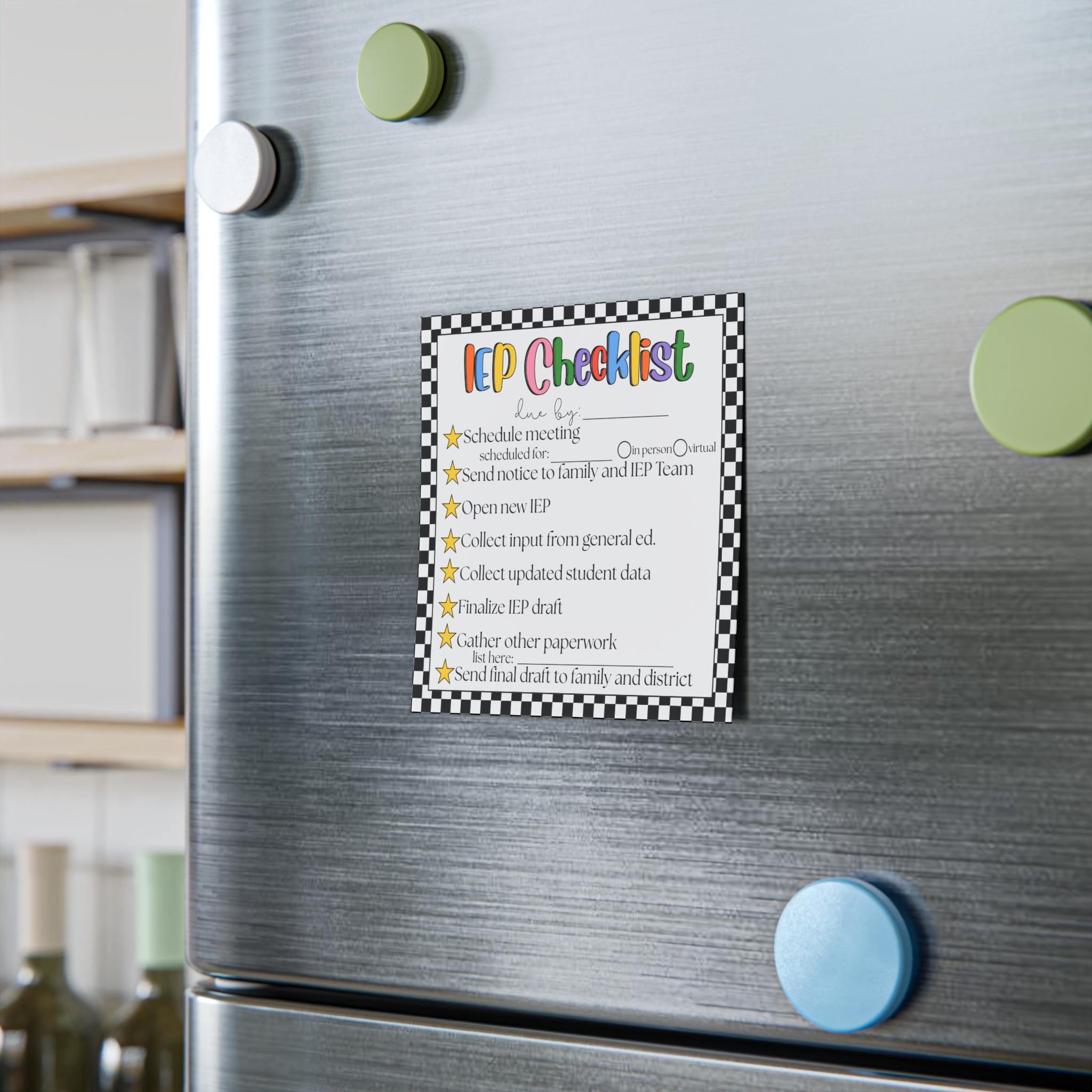 IEP Checklist Post-it Notepad | Special Education Planner | Meeting ...
