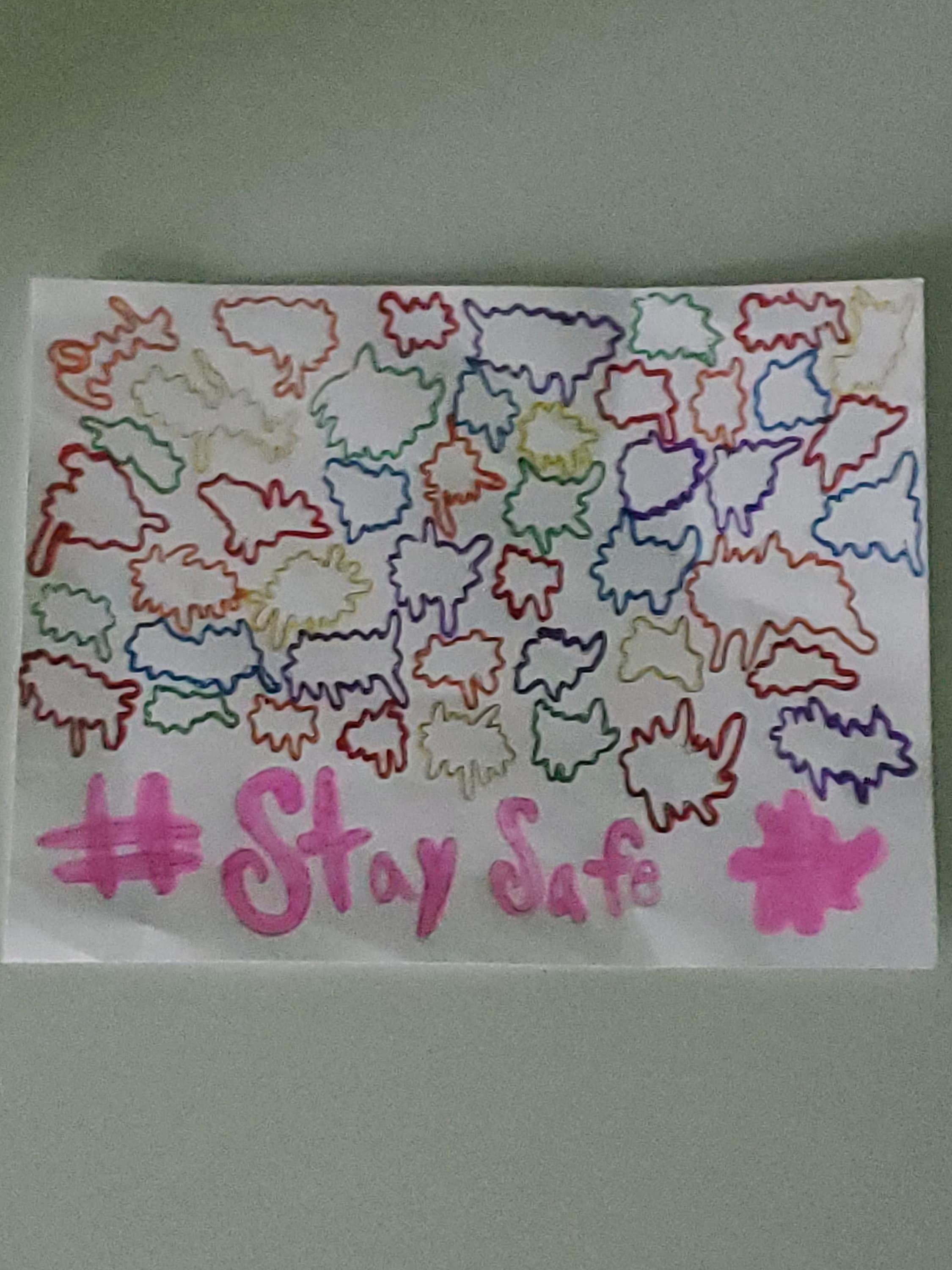 Stay Safe Drawing With Markers - Etsy