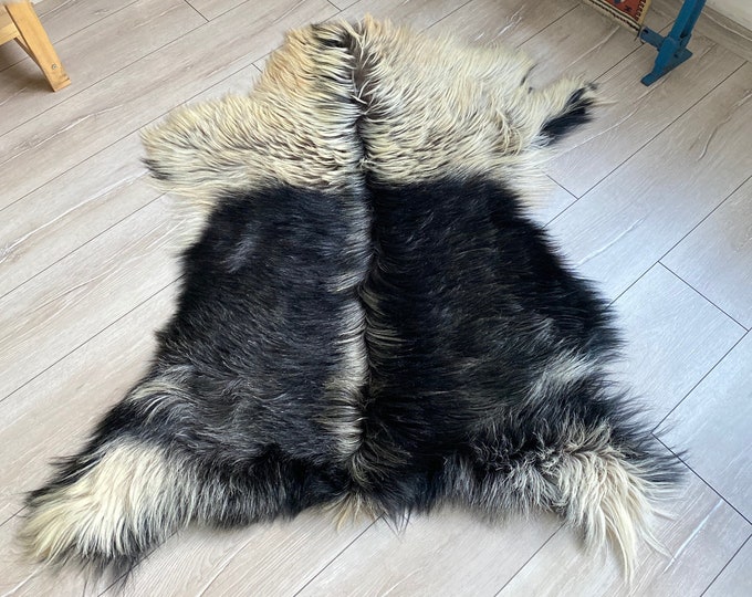 Natural Goatskin Rug, Goat Hide, Goatskin Pelt ,genuine Leather ...