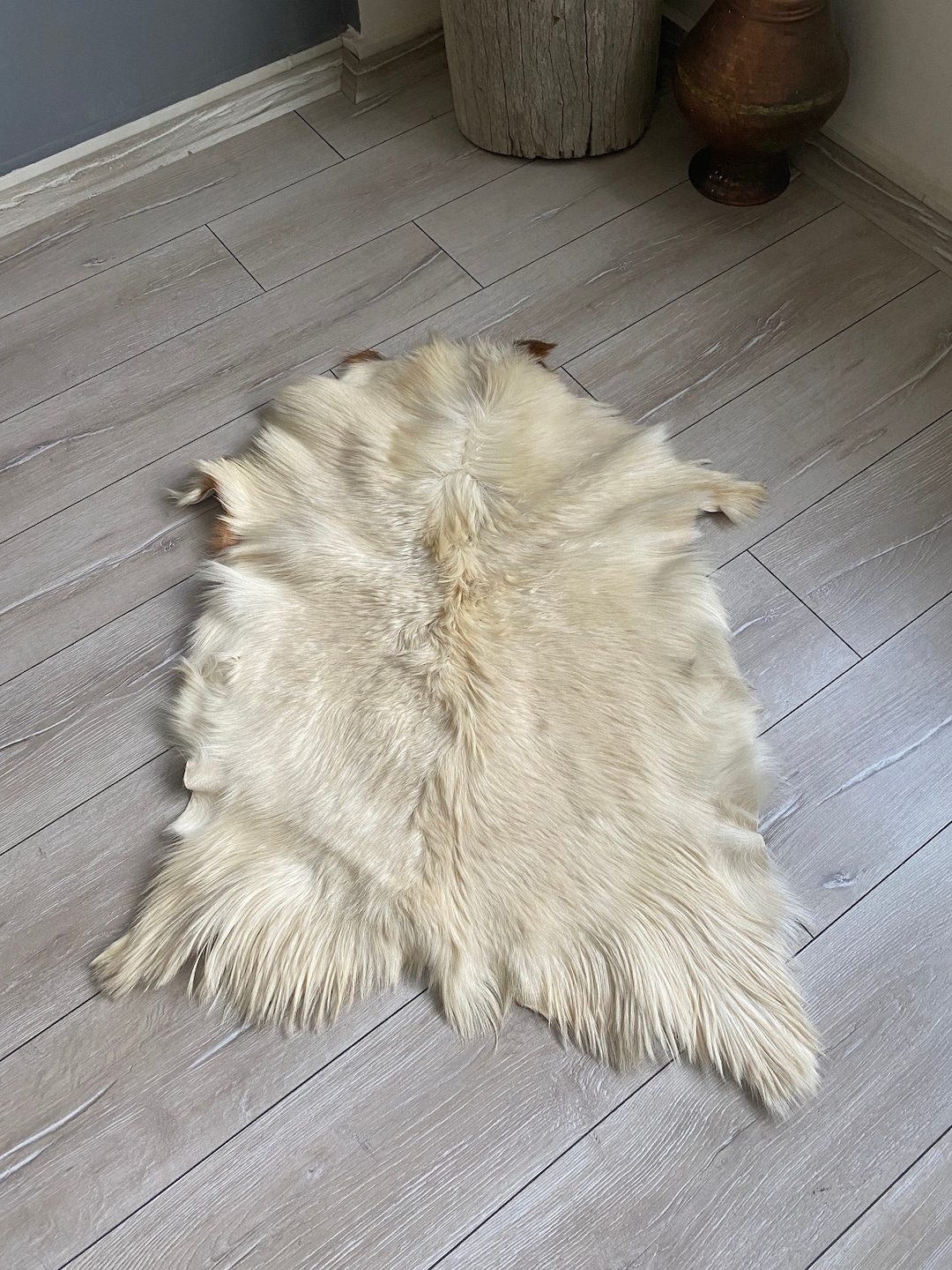 Natural Goatskin Rug Goat Hide Goatskin Pelt genuine - Etsy
