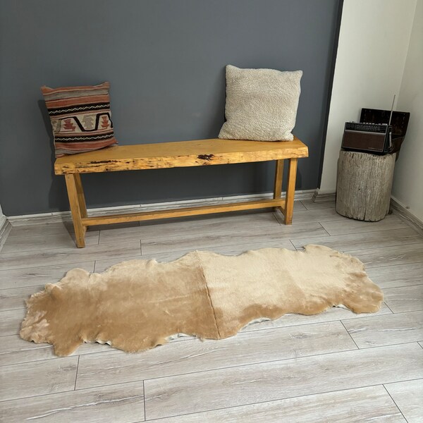 Sheepskin Bench - Etsy