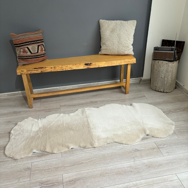 Sheepskin Bench - Etsy