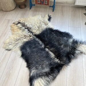 Natural Goatskin Rug, Goat Hide, Goatskin Pelt ,genuine Leather ...