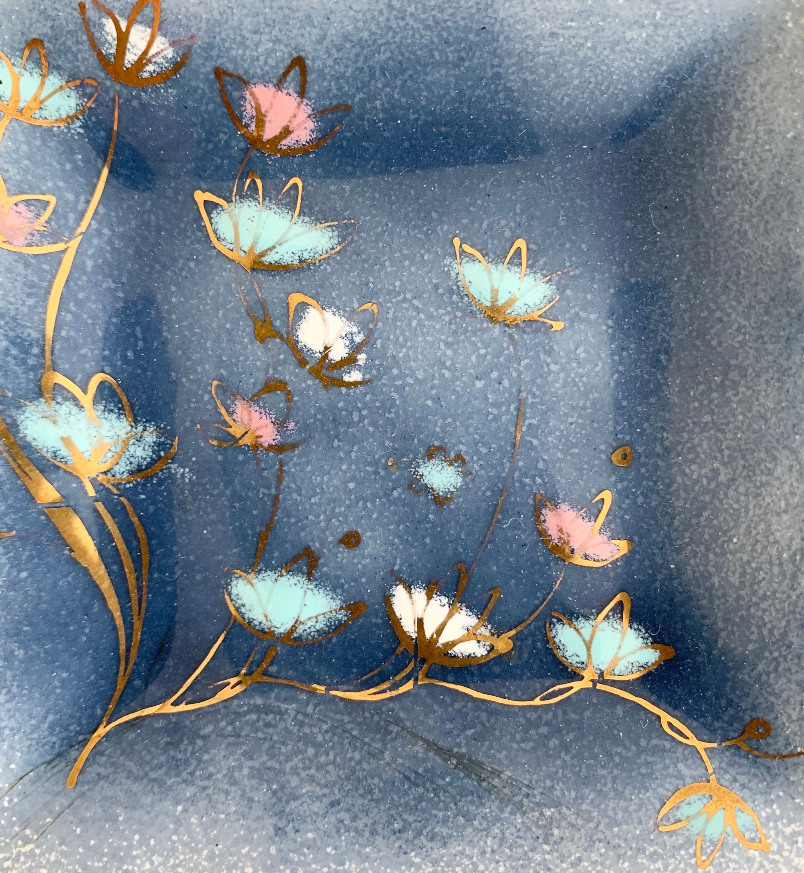 Gerte Hacker Dish Ashtray Tray Mid Century MCM Ohio Artist Signed Hand ...