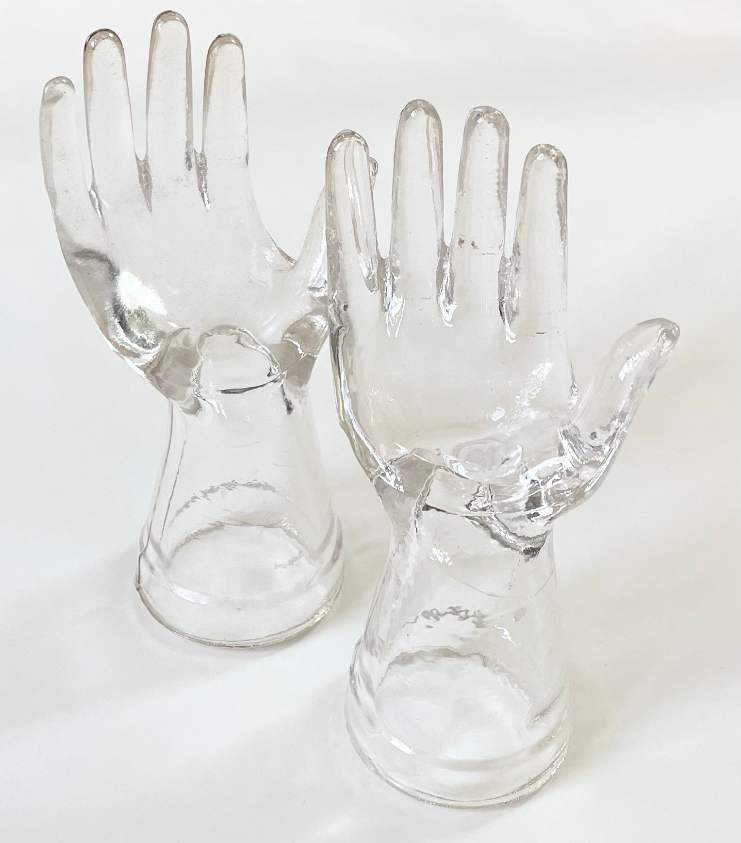 Depression Glass Hand Form Mannequin Vintage Department Store Jewelry ...