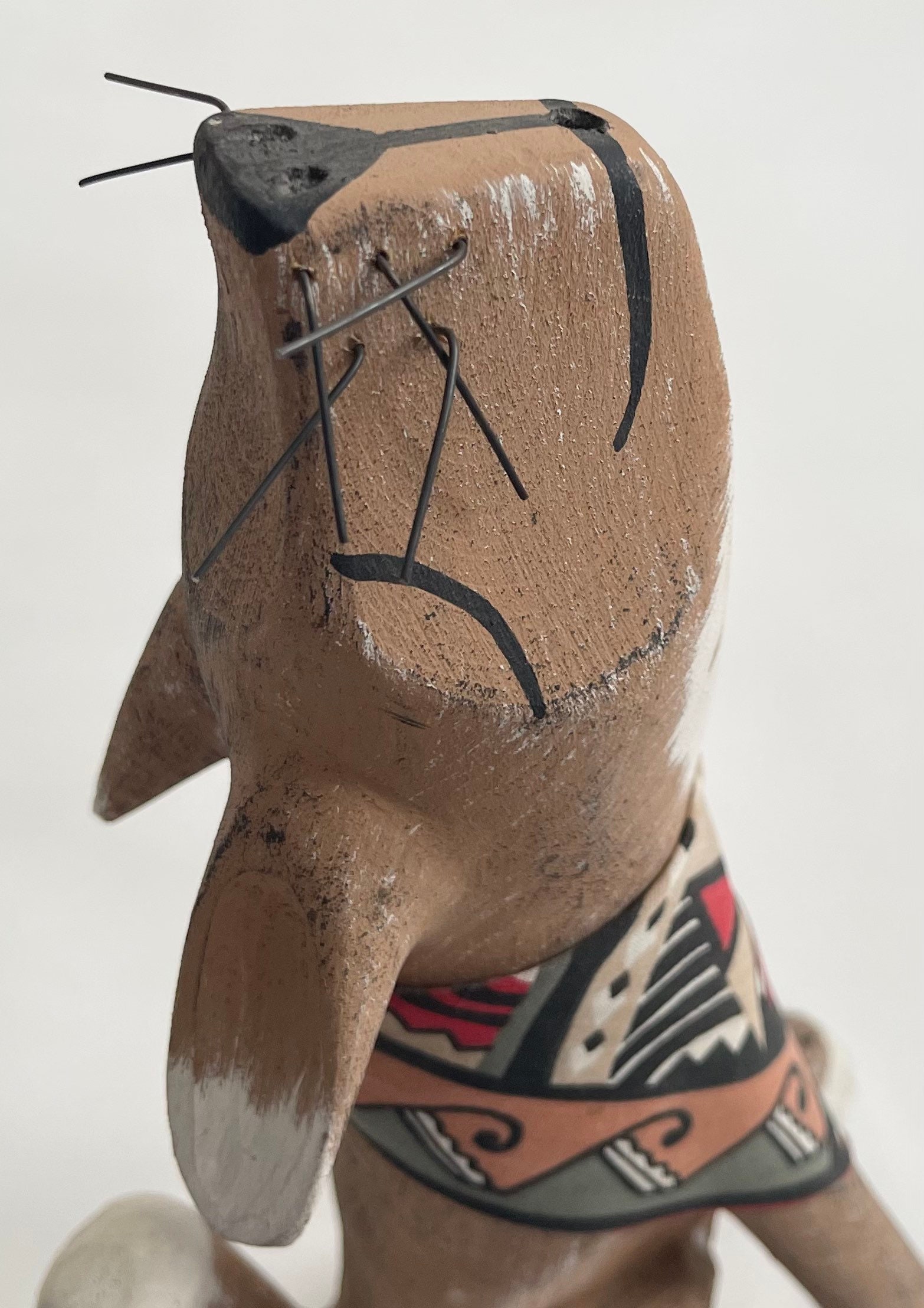 Jorge Rodriguez Coyote Carving Vintage Signed Santa Fe New Mexico Folk ...