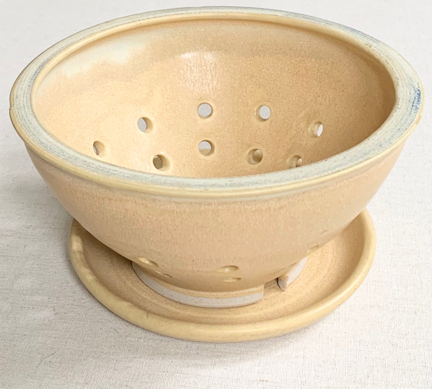 Ceramic Colander Strainer Berry Bowl Studio Handmade Fine Art Glazed ...