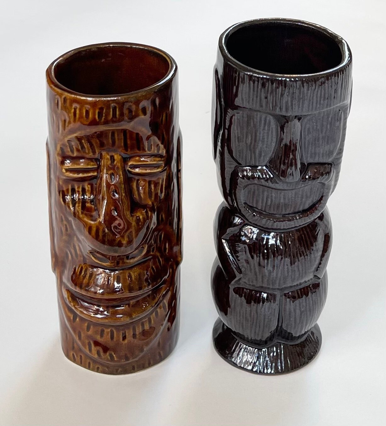 Vintage Tiki Mug Lot of 2 Mid Century Tikis Kahiki Columbus OH Toby ...