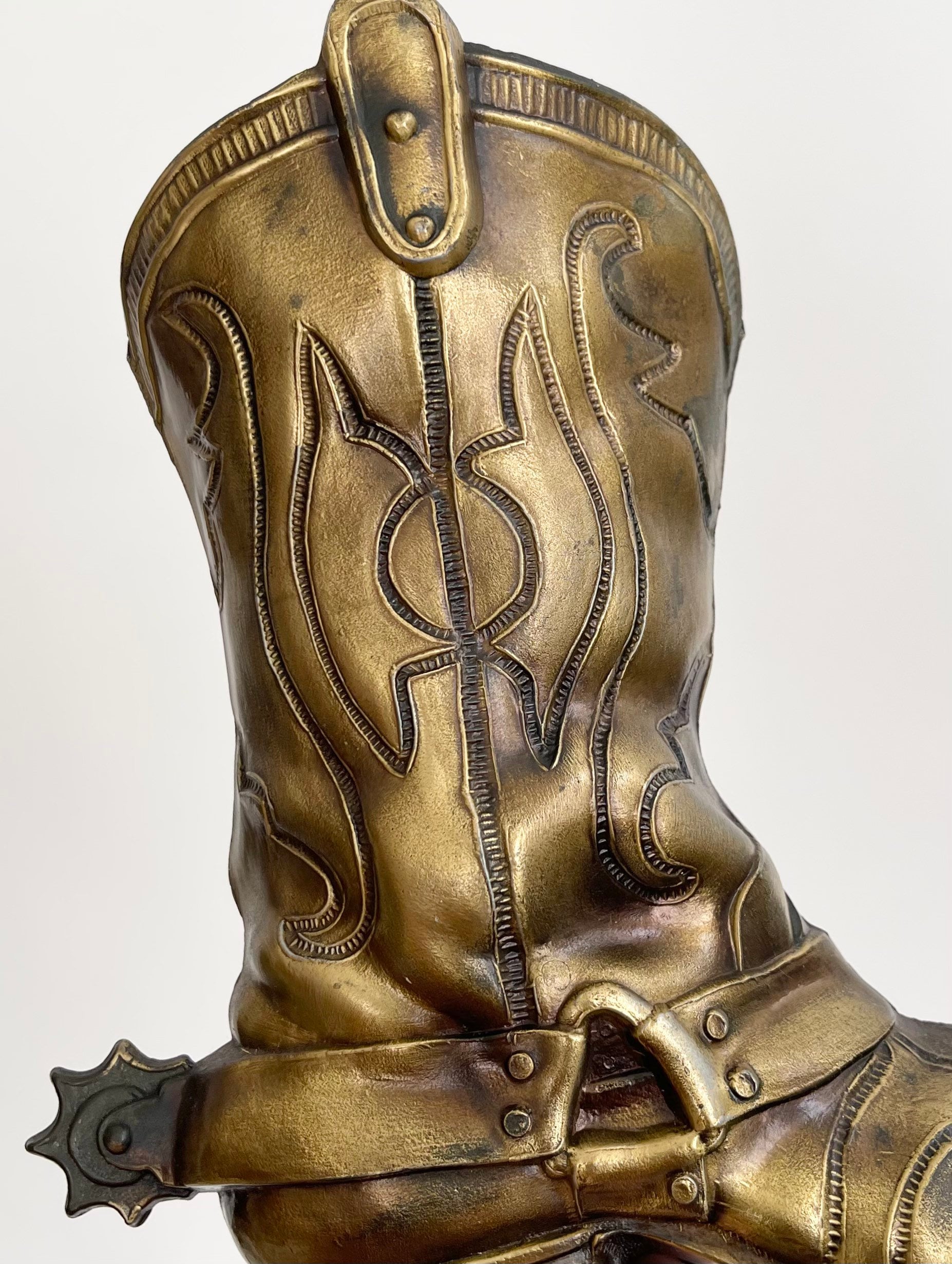 Brass Cowboy Boot Vase Planter Vintage Artbrass Giftmakers Western Boot ...