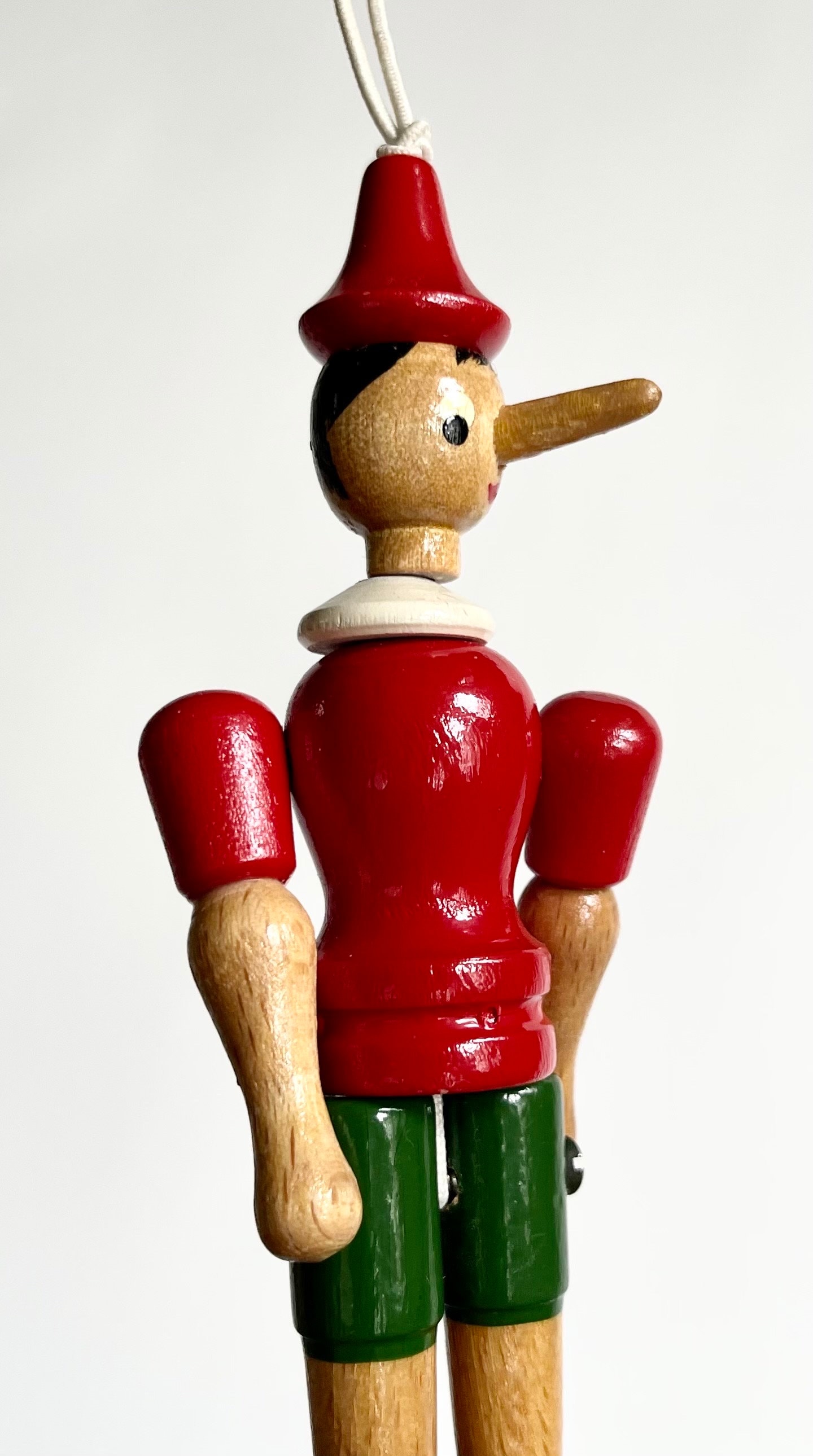 Feri Italy Pinocchio Ornament Vintage Wooden Solid Wood Jointed ...