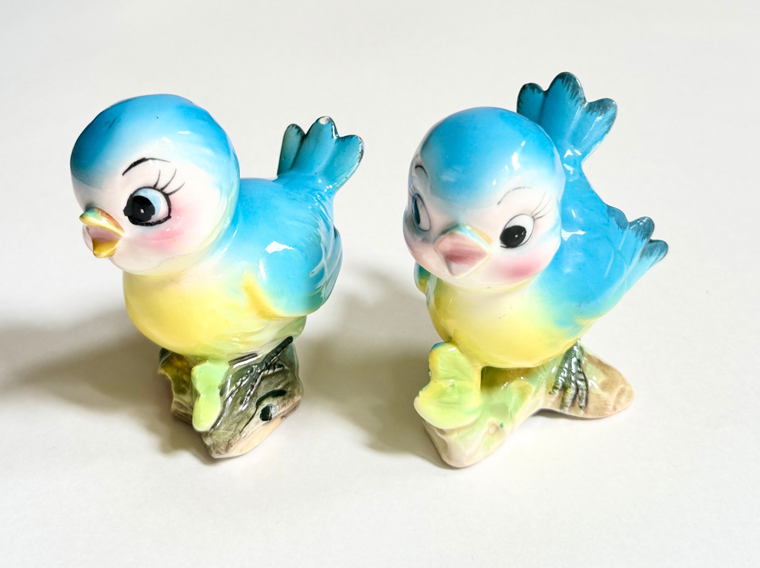 Vintage Bluebird Salt Pepper Shaker Set Made in Japan Vintage Mid ...