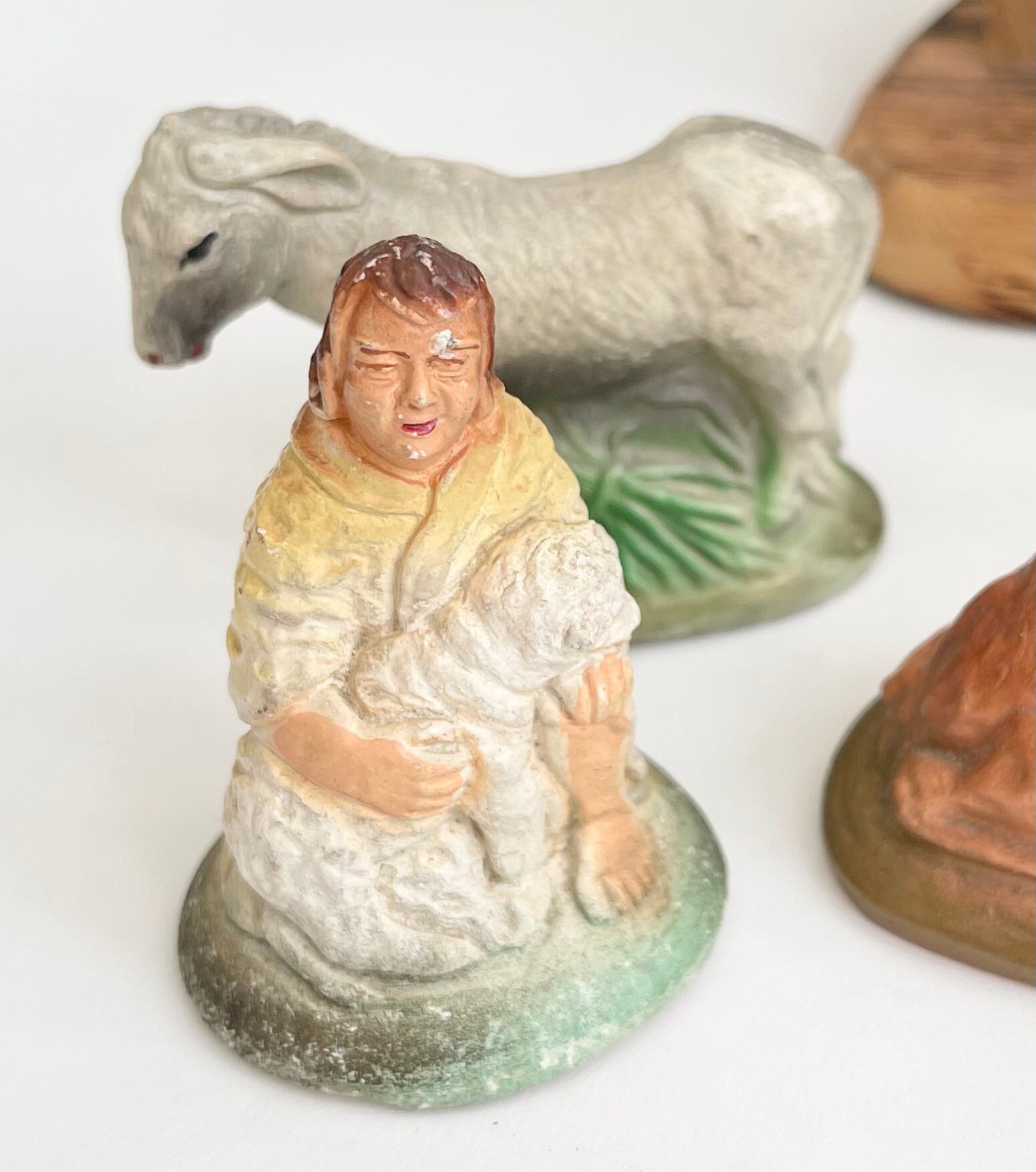 Plaster Nativity Set Scene Possibly Vintage 1930s Religious Christmas ...