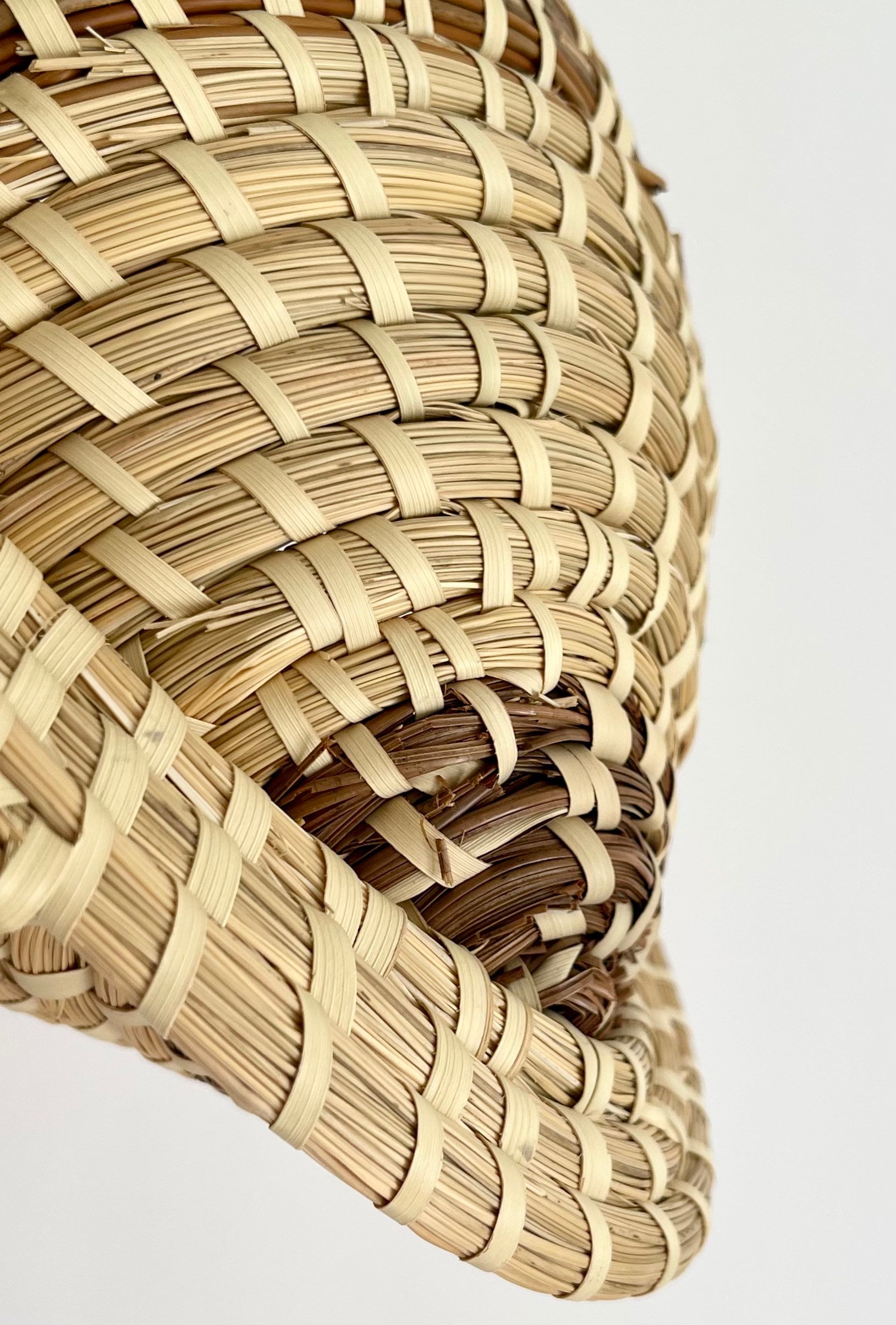 Rare Hanging Charleston Basket Sweetgrass Basket with Handle Handmade ...