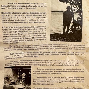 Hawaiian Robbrecht Troost Pottery Pot Glazed Turquoise Blue Raku ...