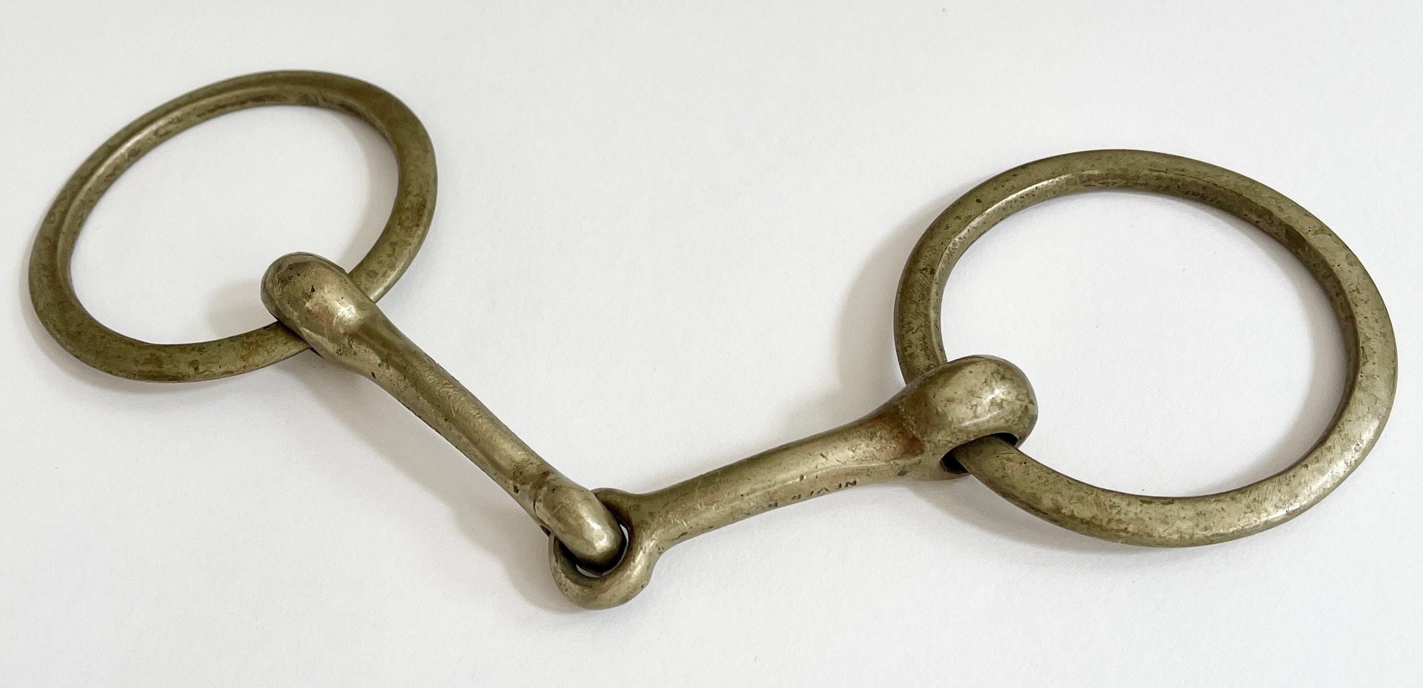 Vintage English Horse Bit Made in England Heavy Single Connector Style ...