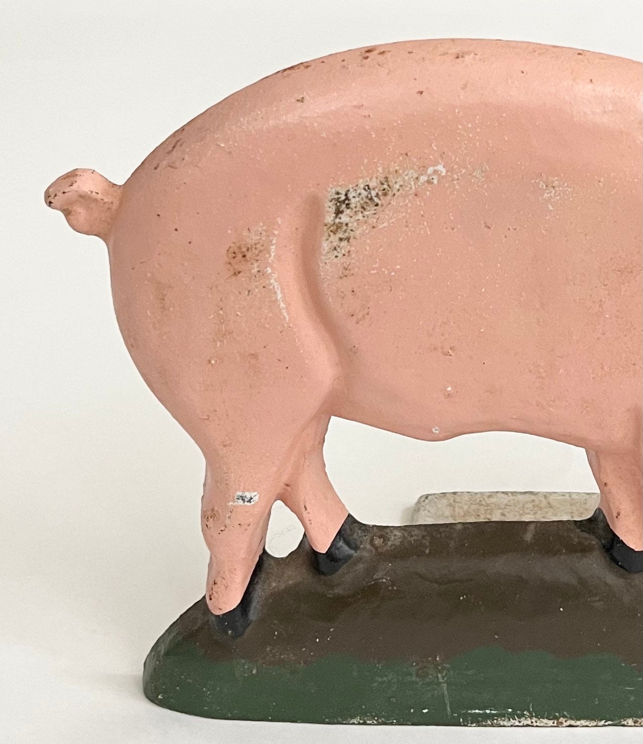 Cast Iron Pig Doorstop Large Heavy Solidly Crafted Cast Iron Door Stop ...
