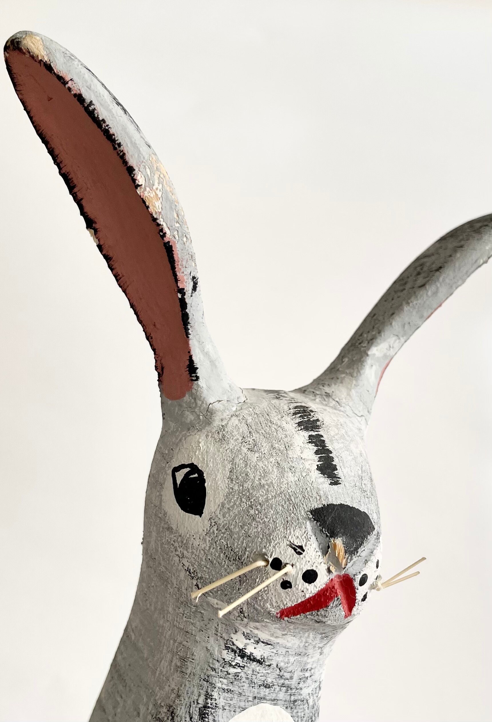 Hector Rascon Rabbit Carving Vintage New Mexico Folk Art Rabbit Bunny ...