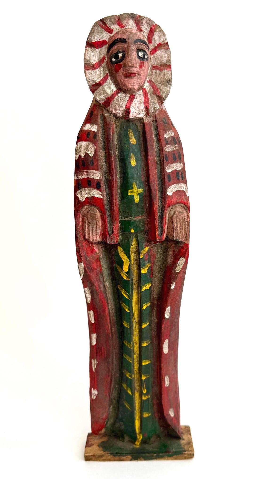 Hand Carved Wood Santo Bulto Carving Bulto Vintage Southwest Religious ...