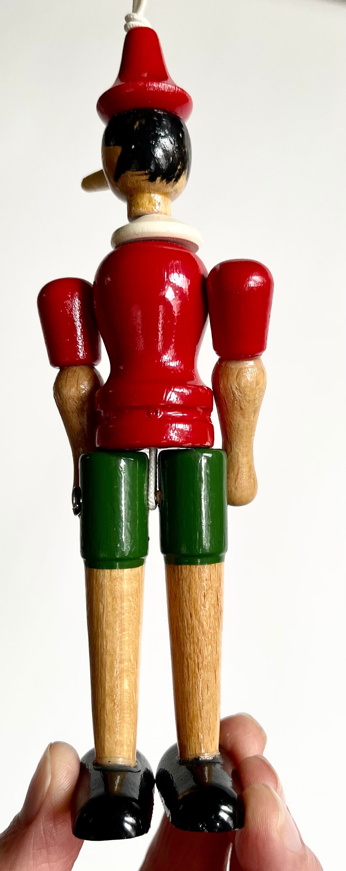 Feri Italy Pinocchio Ornament Vintage Wooden Solid Wood Jointed ...