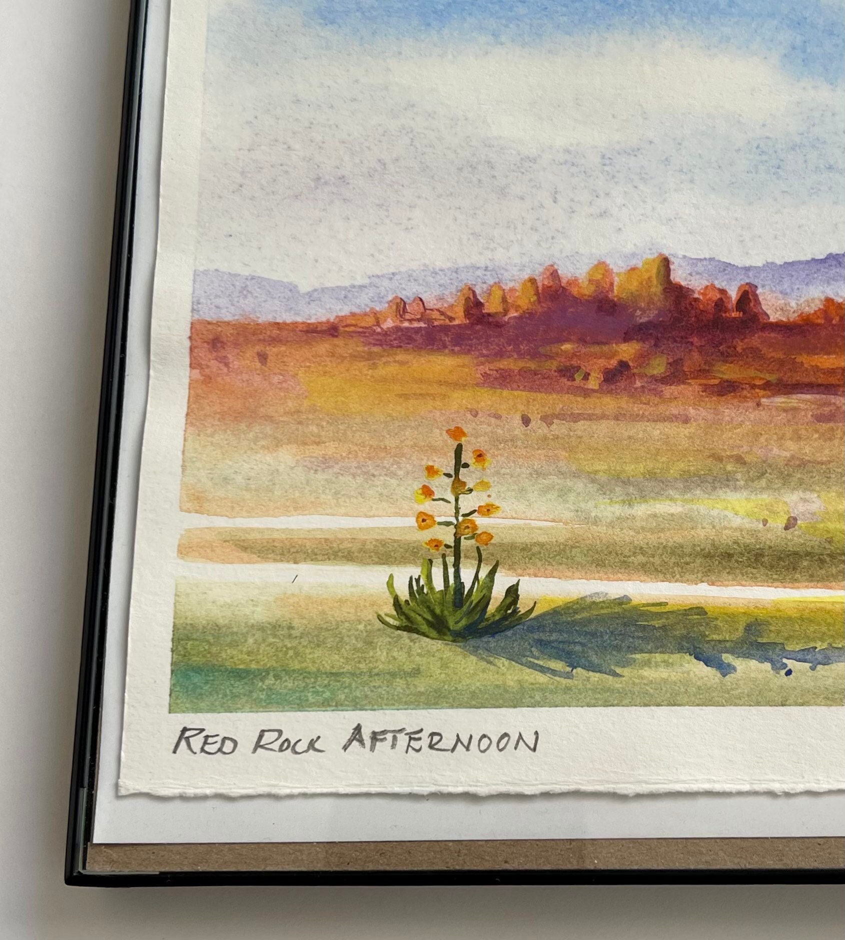 Watercolor Desert Landscape Paintings