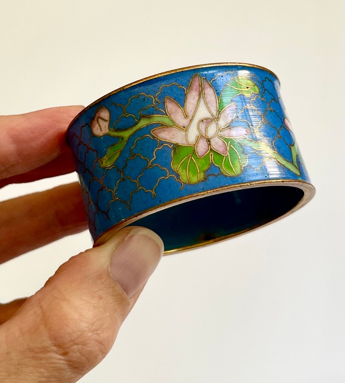 Vintage Cloisonné Napkin Rings Napkin Holders Set Lot of 4 Rings ...