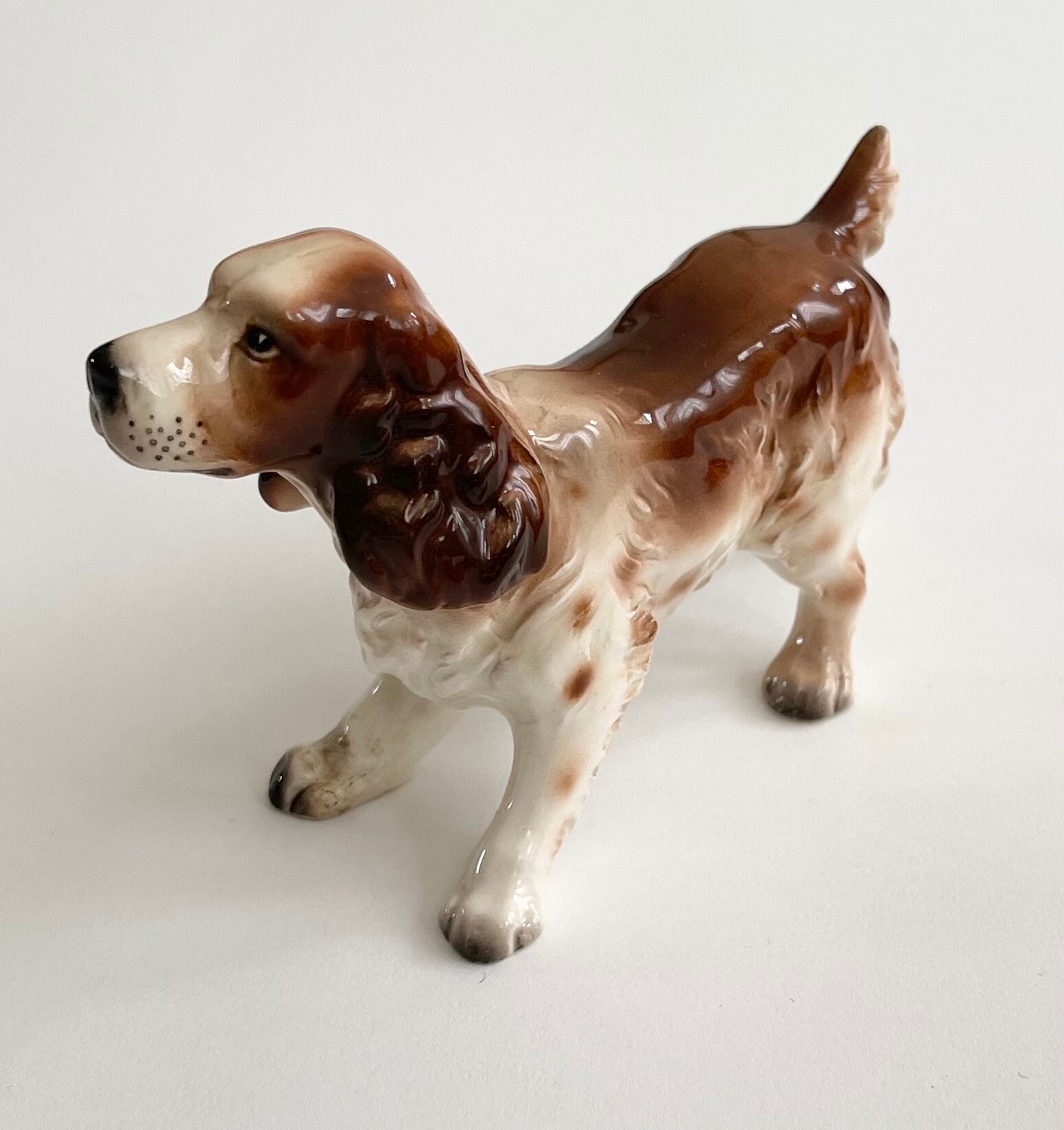 Porcelain Hunting Dog Figurine Made in Japan Vintage Mid Century ...