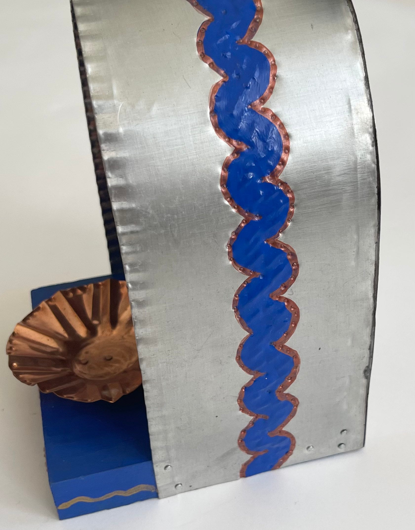 Tin Art Altar Shrine Candle Holder Vintage New Mexico Folk Art Celeste ...