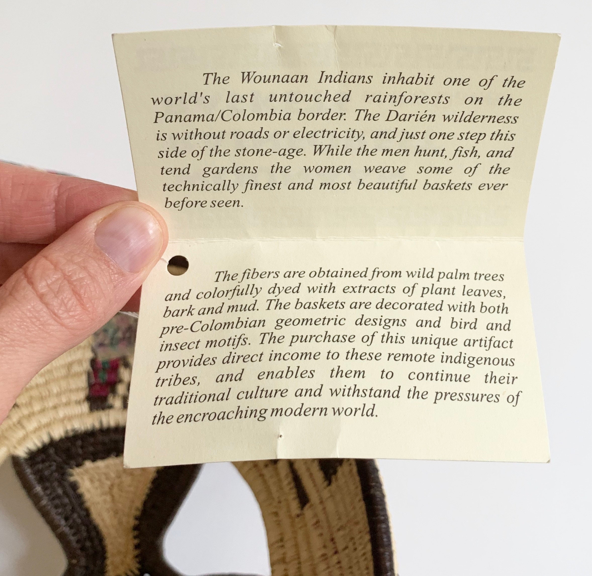 Rare Embera Wounaan Mask Woven Palm Animal Head Vintage Panama Folk Art ...