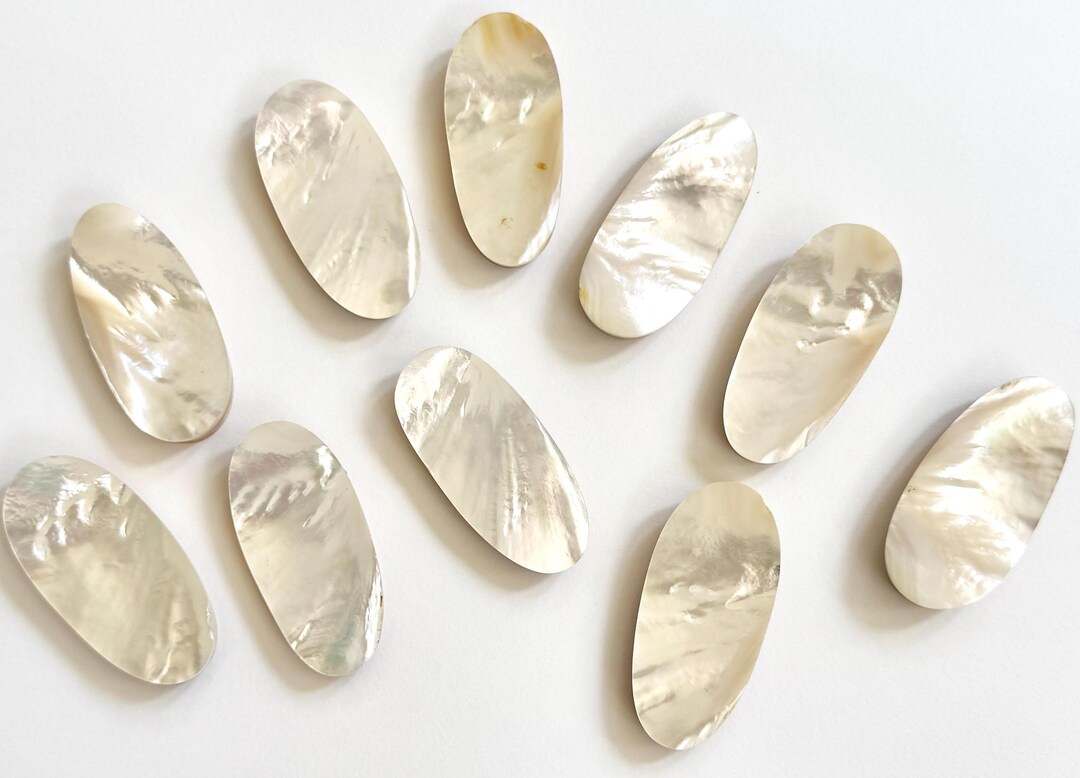 Mother of Pearl Chopstick Knife Rest Holder Set of 10 Vintage Pearlized ...