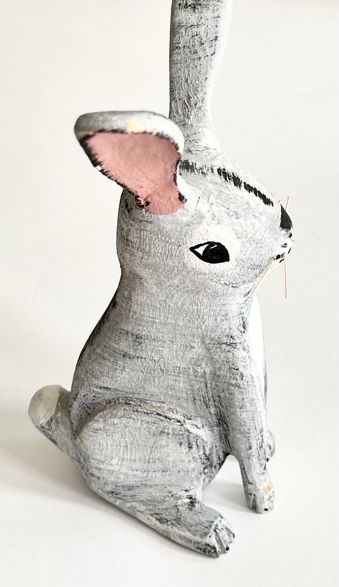 Hector Rascon Rabbit Carving Vintage New Mexico Folk Art Rabbit Bunny ...