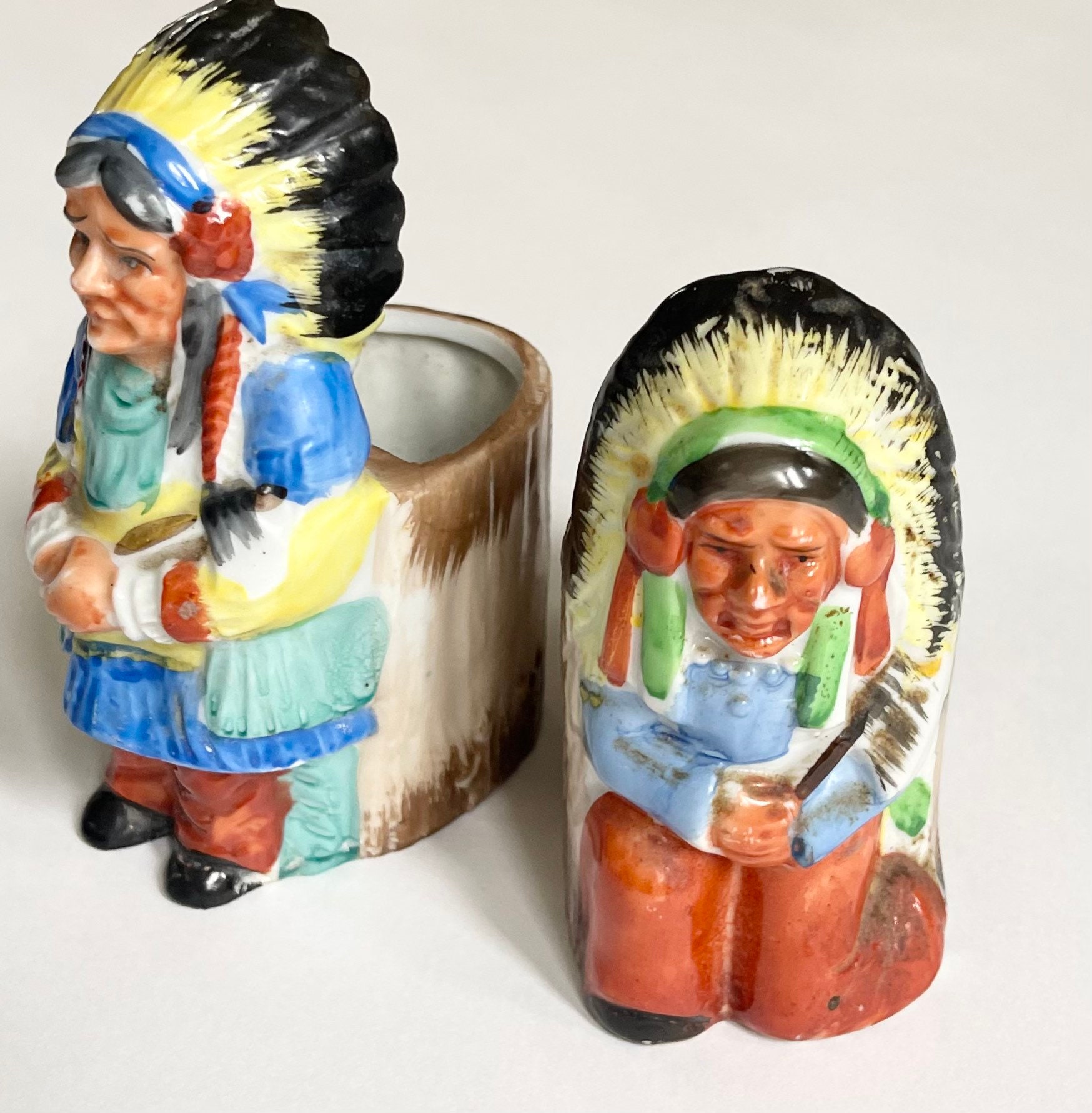 Old Native American Planter Pot Succulent Cactus Pot Made in Japan ...