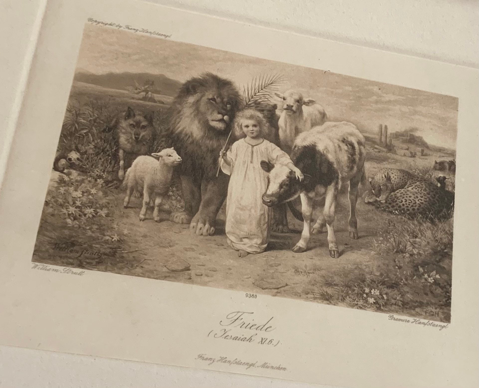 Antique William Strutt Lithograph Print Soft Sepia Tone And A Child ...