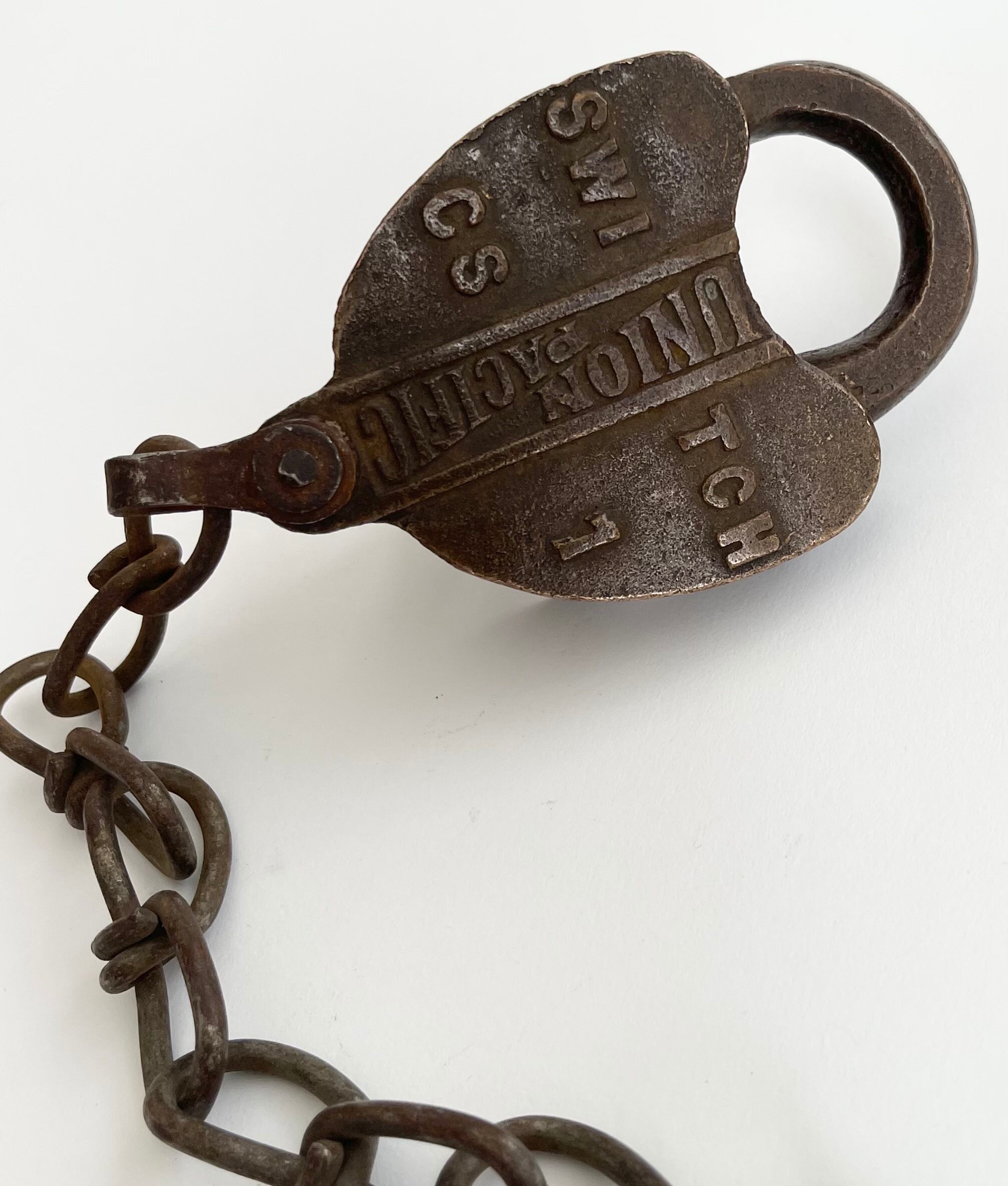 Union Pacific Railroad Padlock Very Heavy and Solid Vintage Cast Iron ...