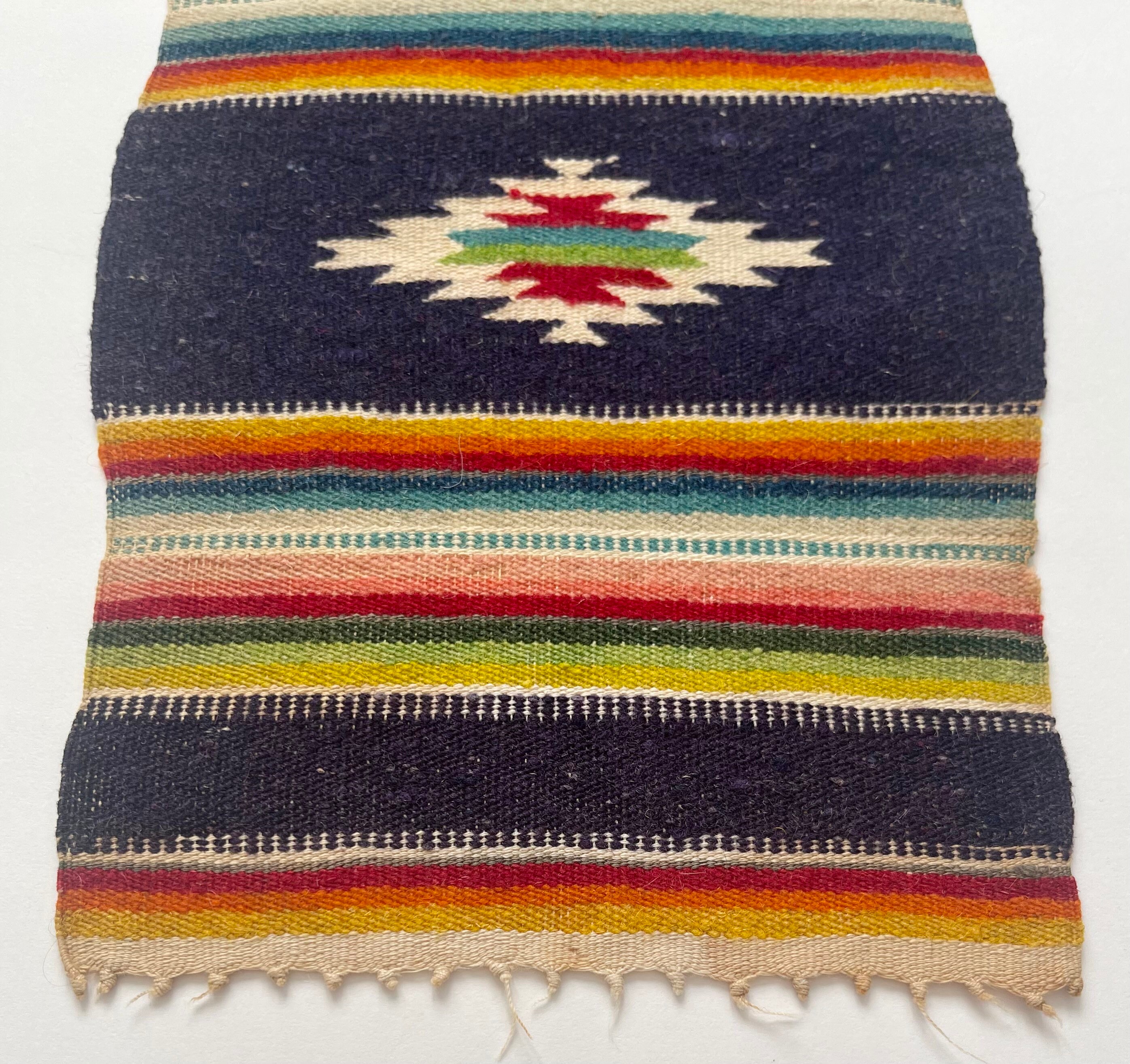 Mexican Serape Dollhouse Rug XS Small Weaving Mat Dollhouse Rug Decor ...