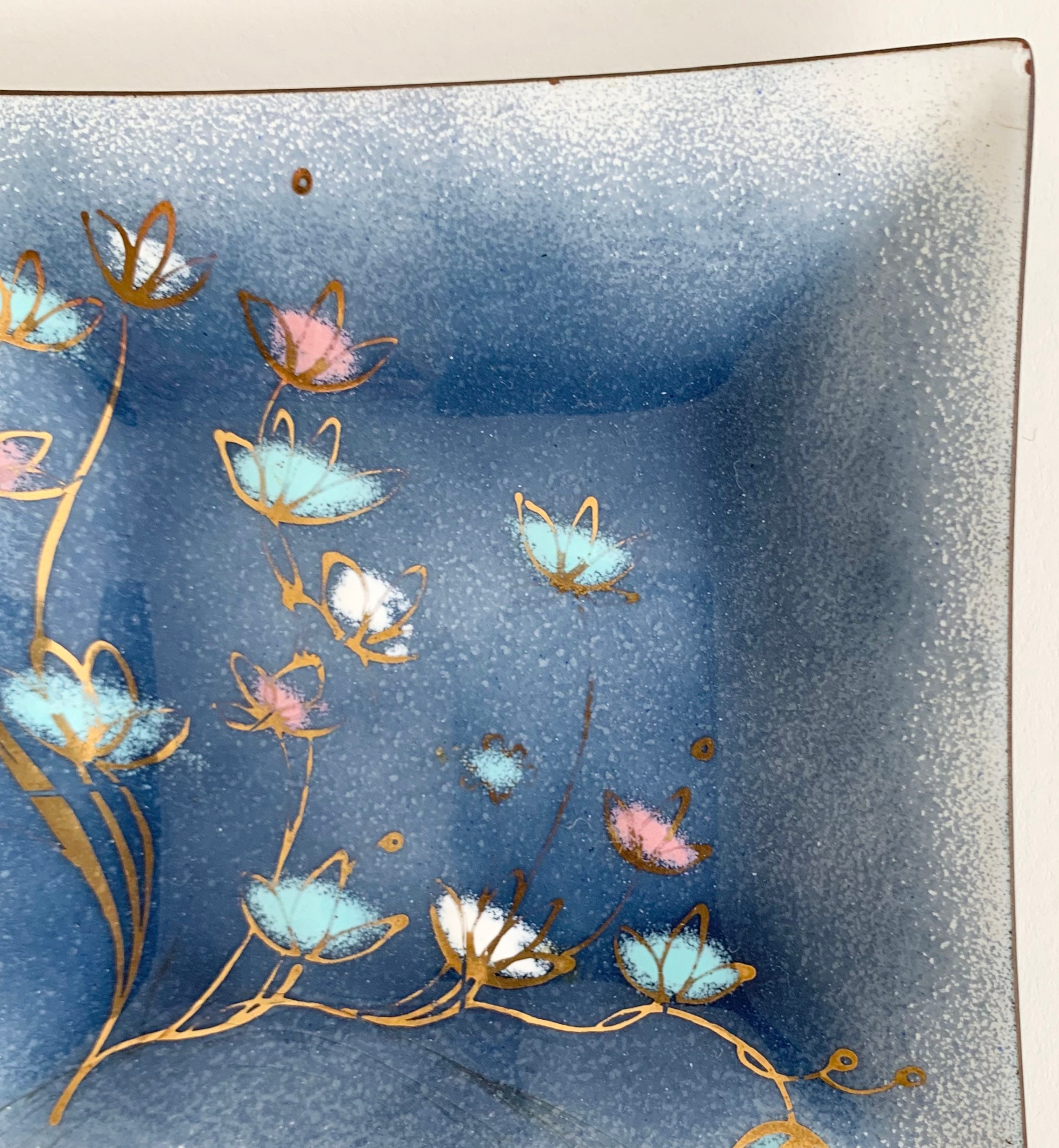 Gerte Hacker Dish Ashtray Tray Mid Century MCM Ohio Artist Signed Hand ...