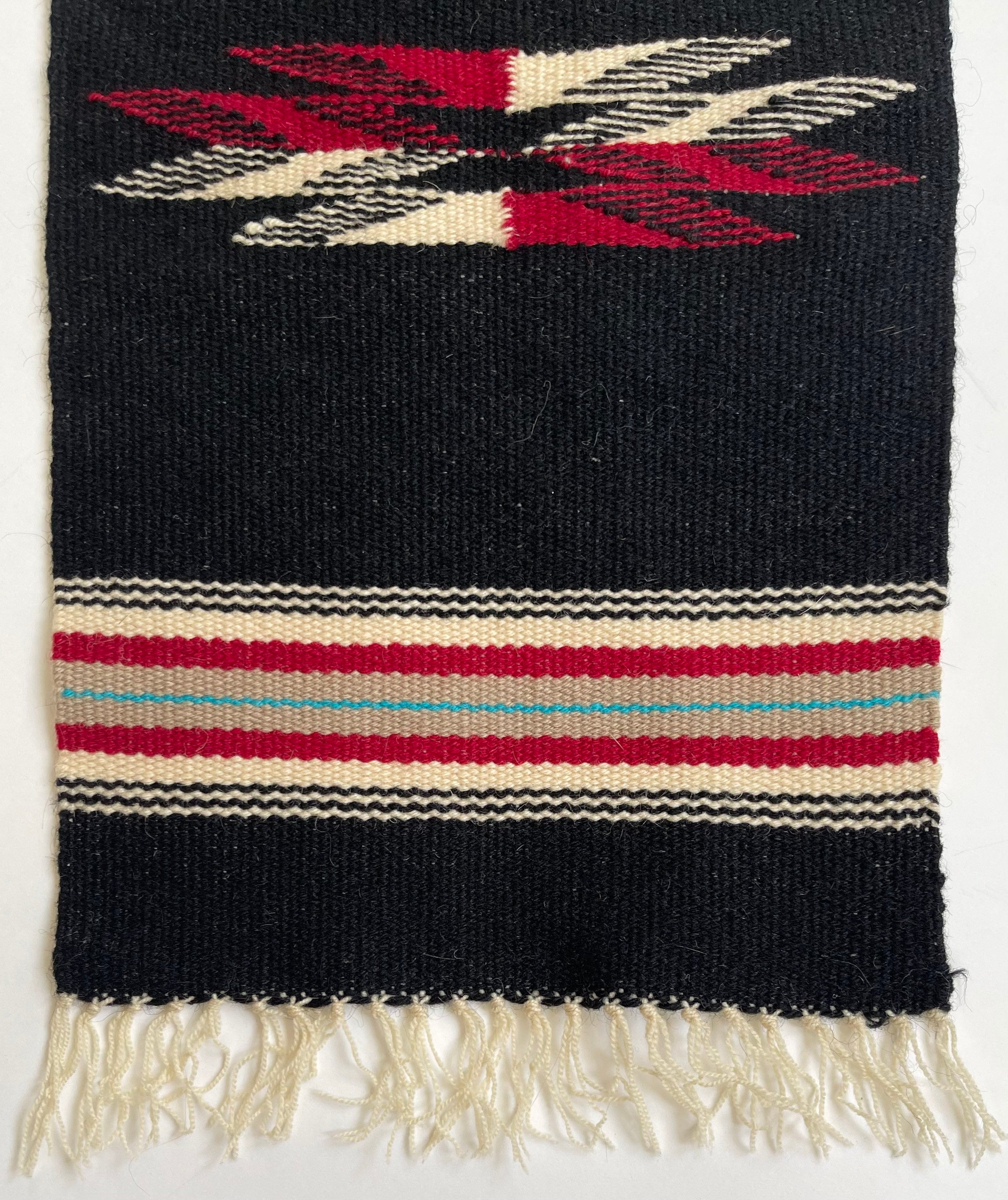 Handwoven Chimayo Weaving Mat Tabletop Size Textile Vintage New Mexico ...