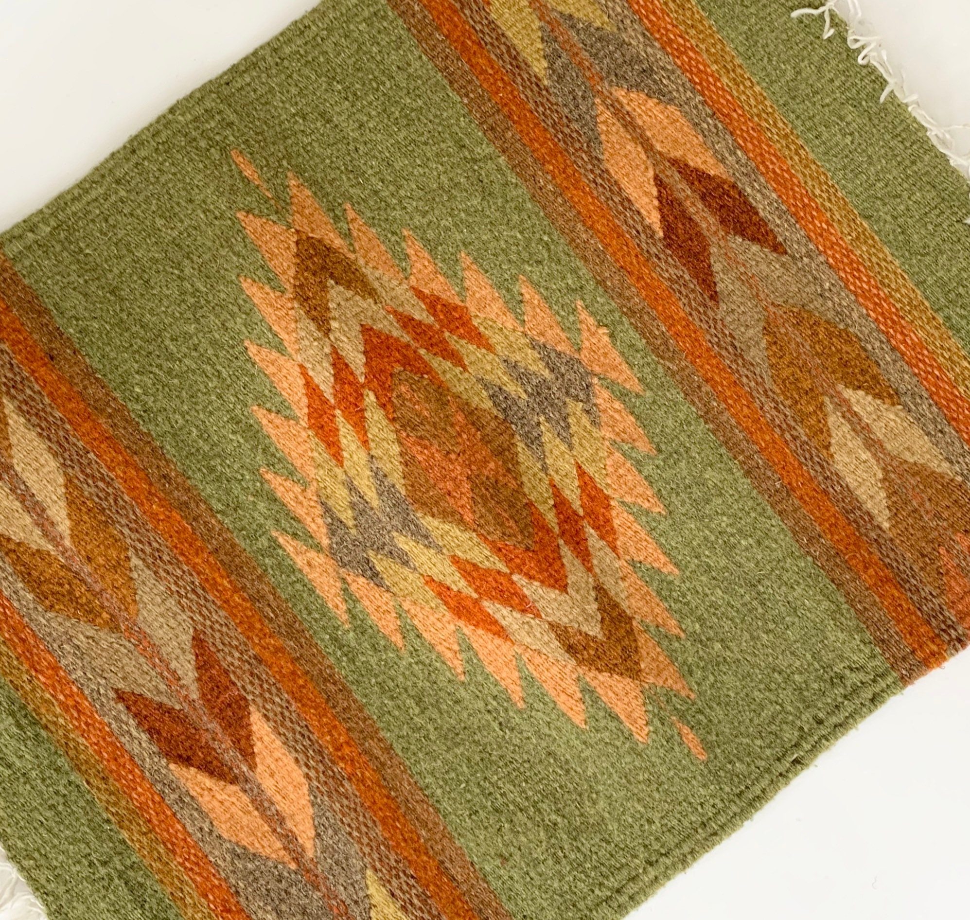 Southwest Wool Table Mat Runner Dresser Scarf Vintage Handwoven Table ...