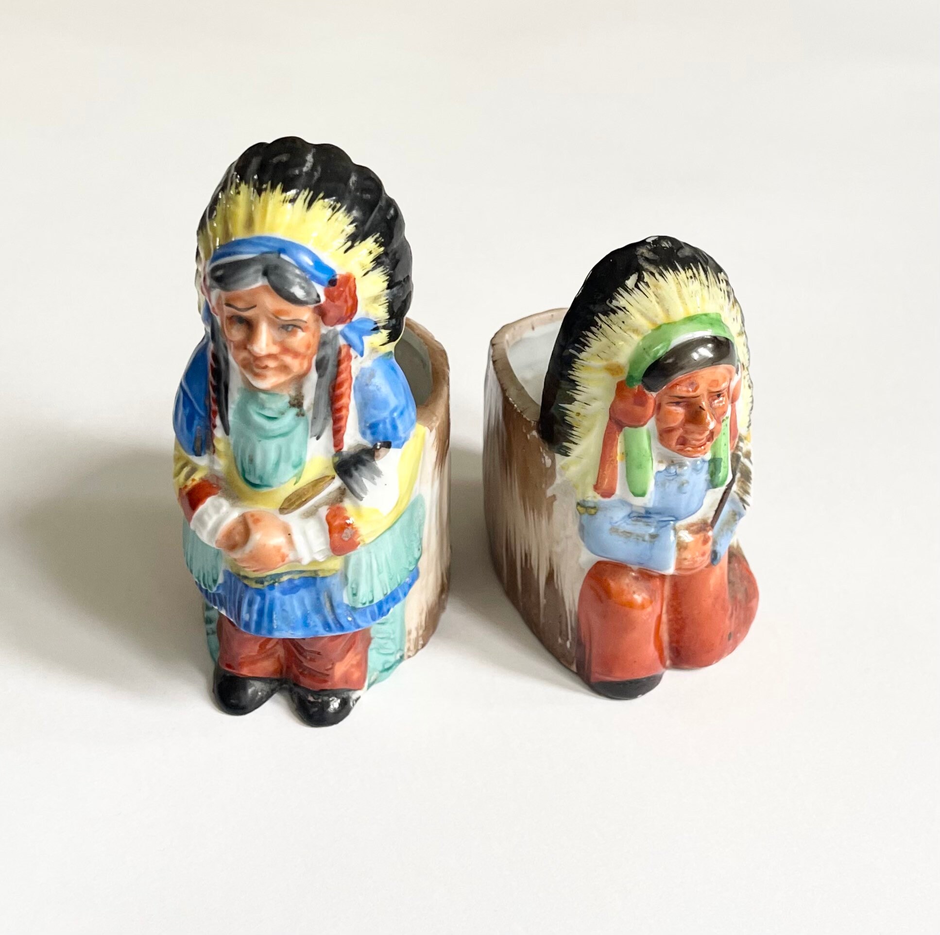 Old Native American Planter Pot Succulent Cactus Pot Made in Japan ...