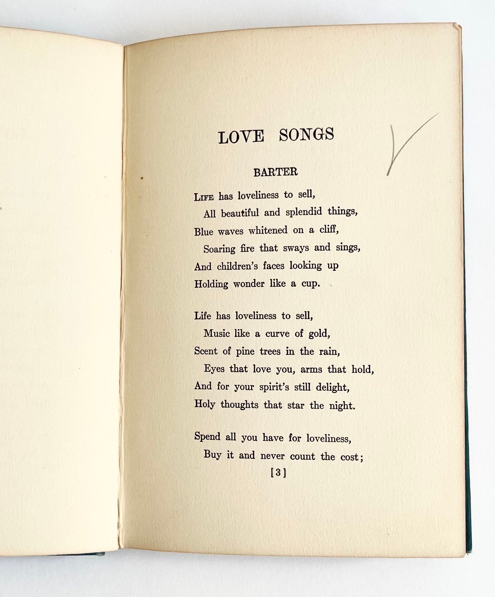 1918 Love Songs Sara Teasdale Poetry Book Antique Book Art Nouveau Art ...