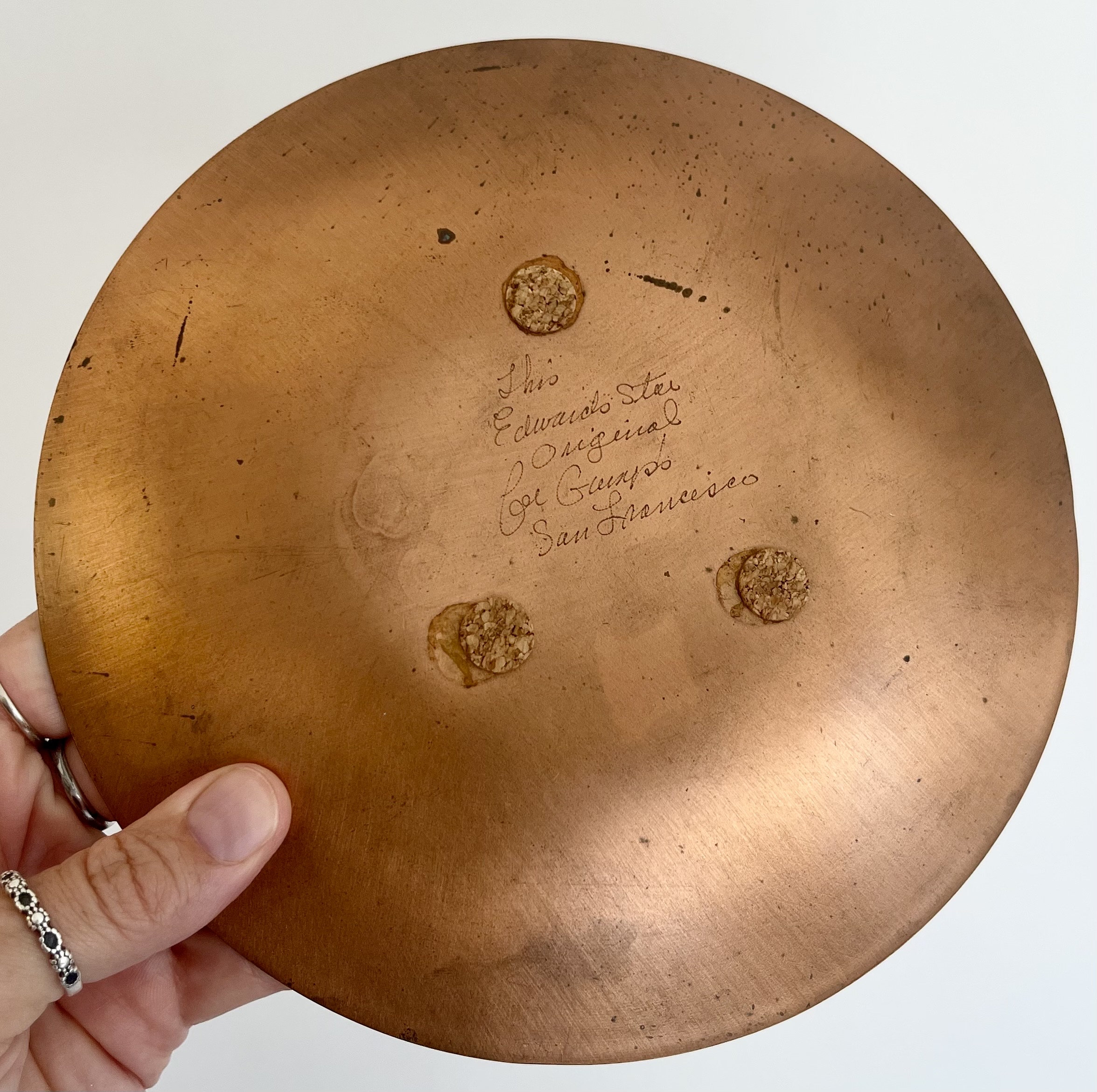 Edwards Star Enamel Dish Ashtray Tray Mid Century MCM Artist Signed ...