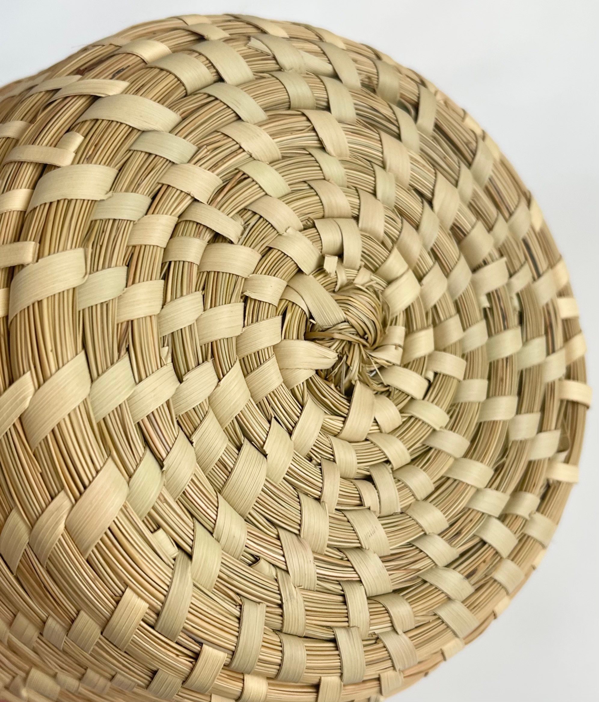 Small Charleston Sweetgrass Basket Side Handle Handmade Vintage ...