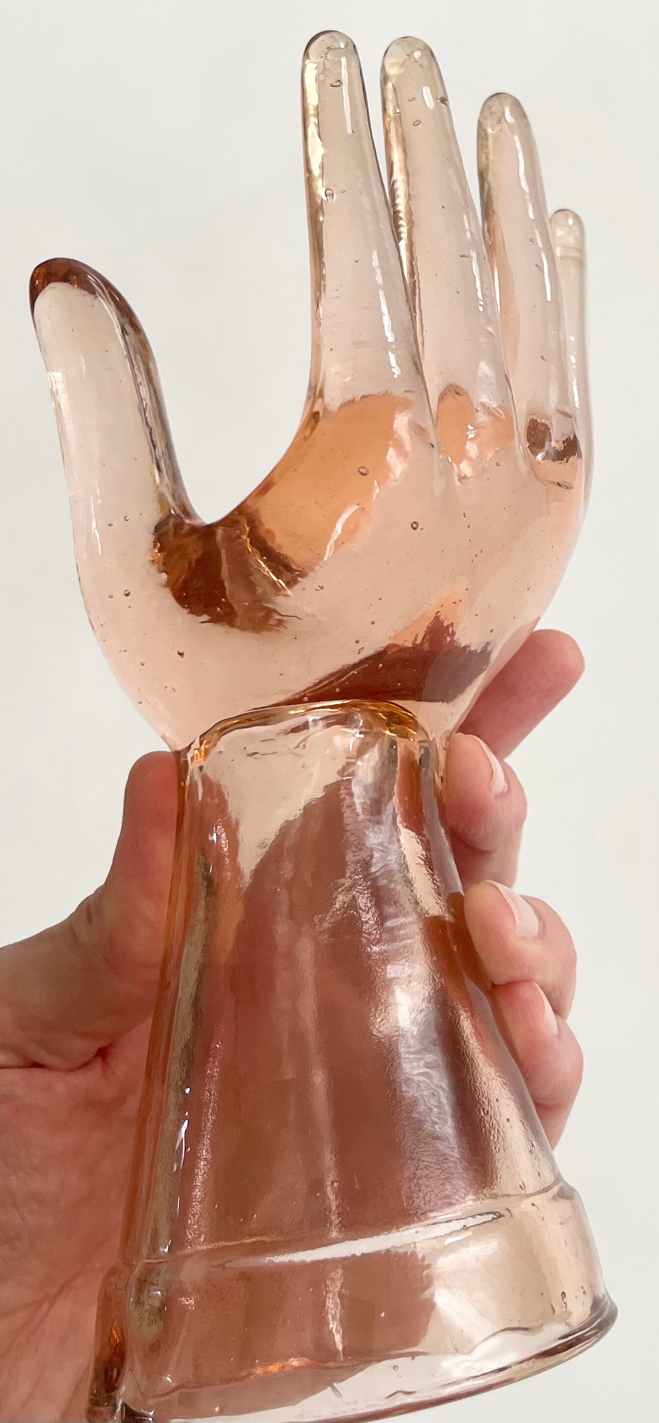Pink Depression Glass Hand Form Mannequin Vintage Department Store ...