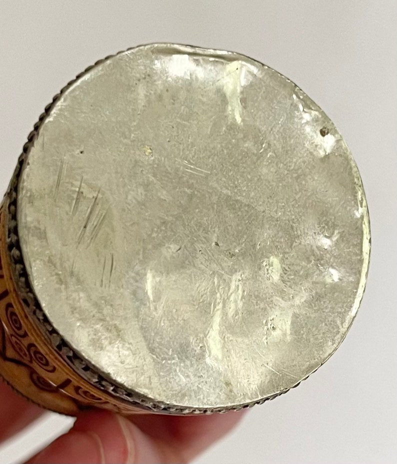 Vintage Silver Snuff Bottle Snuff Box Turquoise Red Coral - Etsy