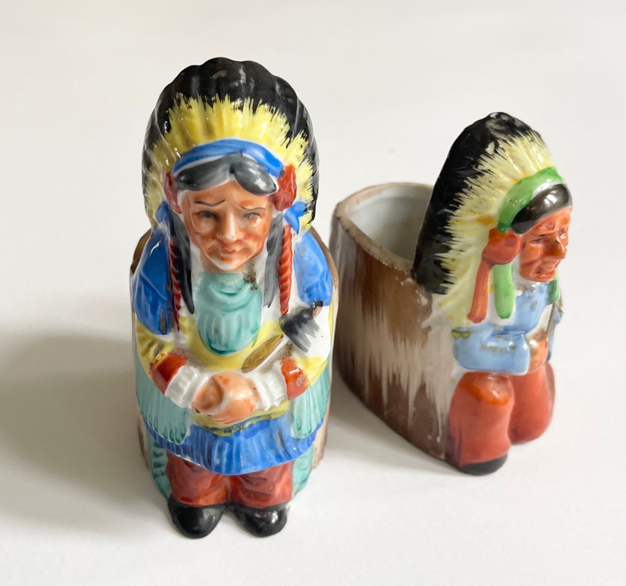 Old Native American Planter Pot Succulent Cactus Pot Made in Japan ...