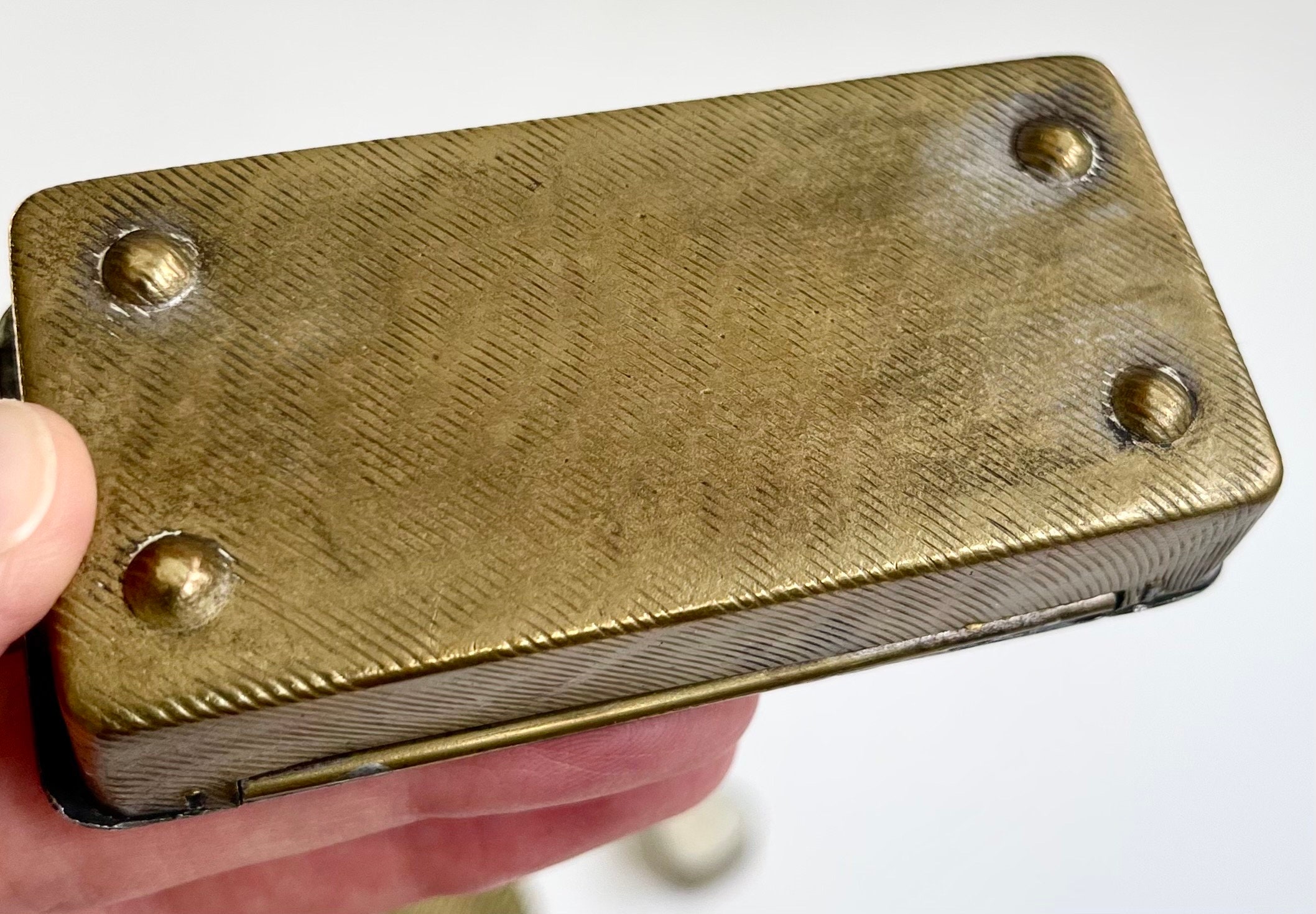 Vintage Pill Box Small Tiny Snuff Stash Box from Paris France Flea ...
