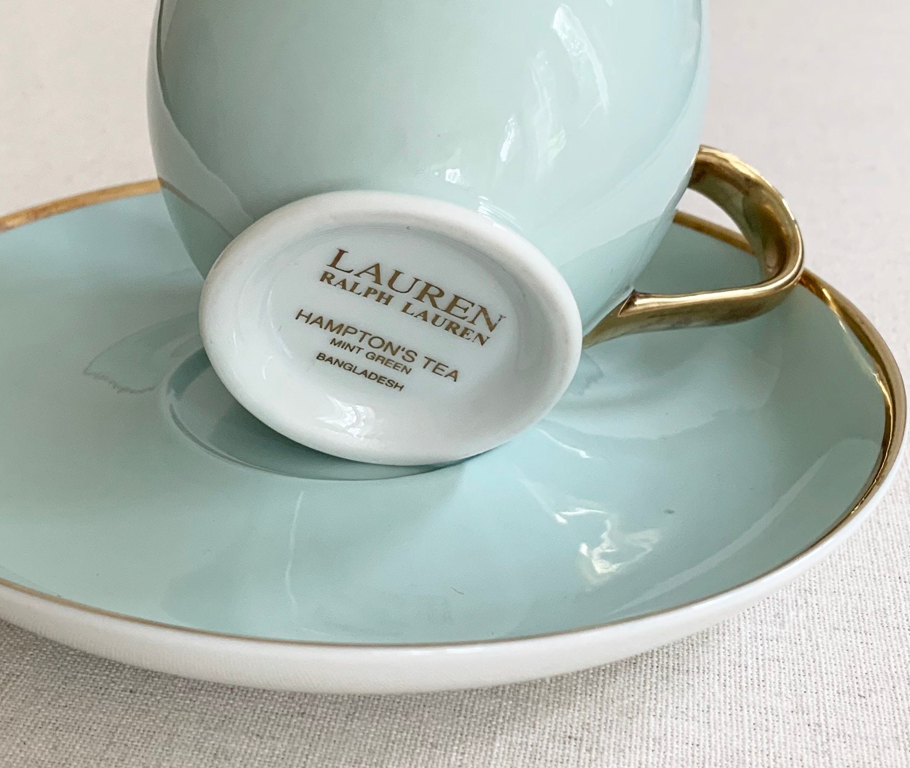 Ralph Lauren Tea Set Cup Saucer Lot of 8 Sets Vintage Lauren by Ralph ...